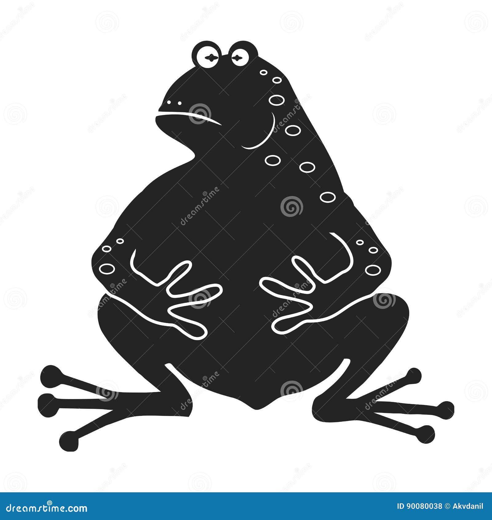 Toad stock vector. Illustration of cartoon, design, format - 90080038