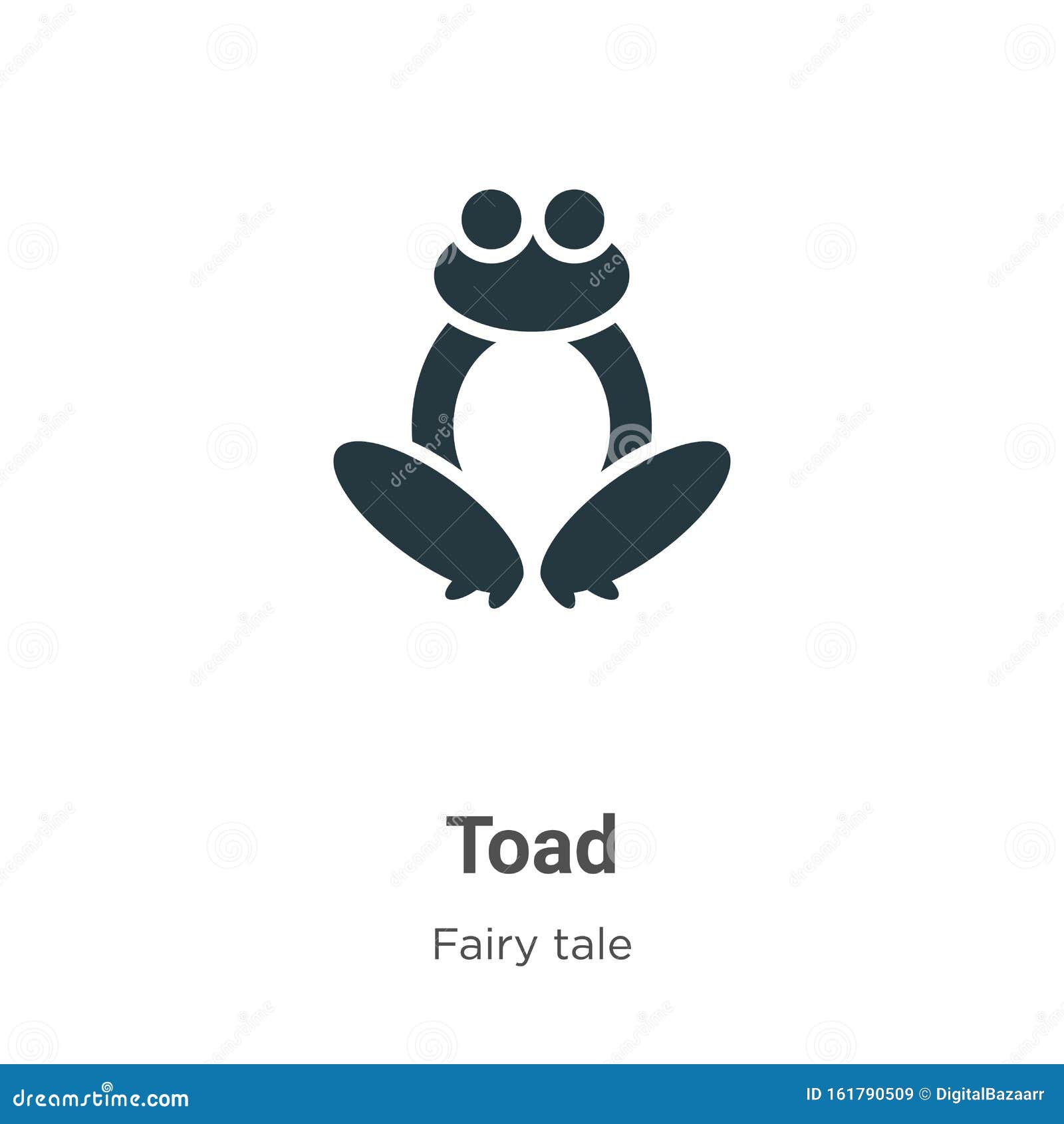 Toad Vector Icon On White Background. Flat Vector Toad Icon Symbol Sign ...