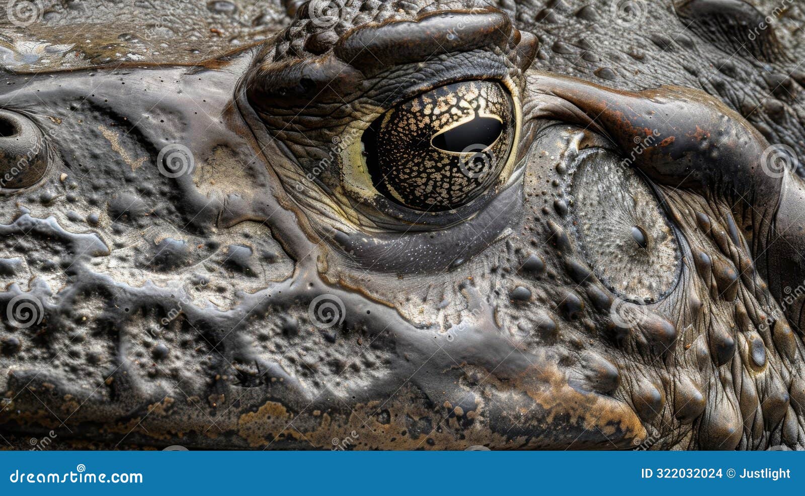 The Toads Rough Textured Skin Resembling a Pattern of Craters and ...