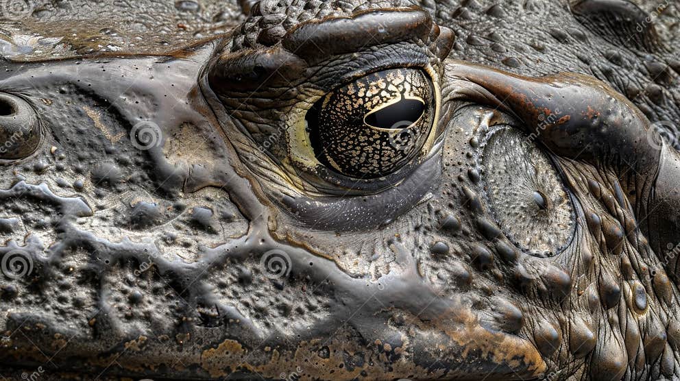The Toads Rough Textured Skin Resembling a Pattern of Craters and ...