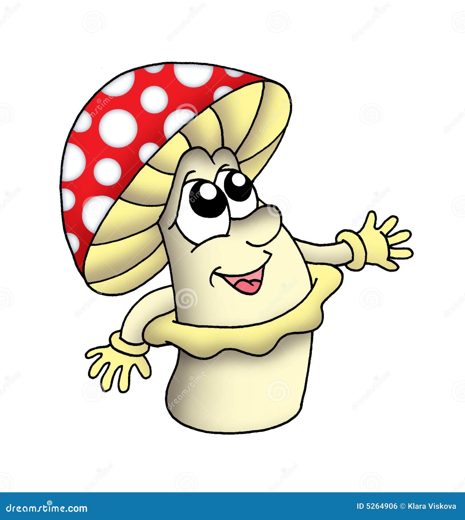 Toadstool stock illustration. Illustration of smiling - 5264906