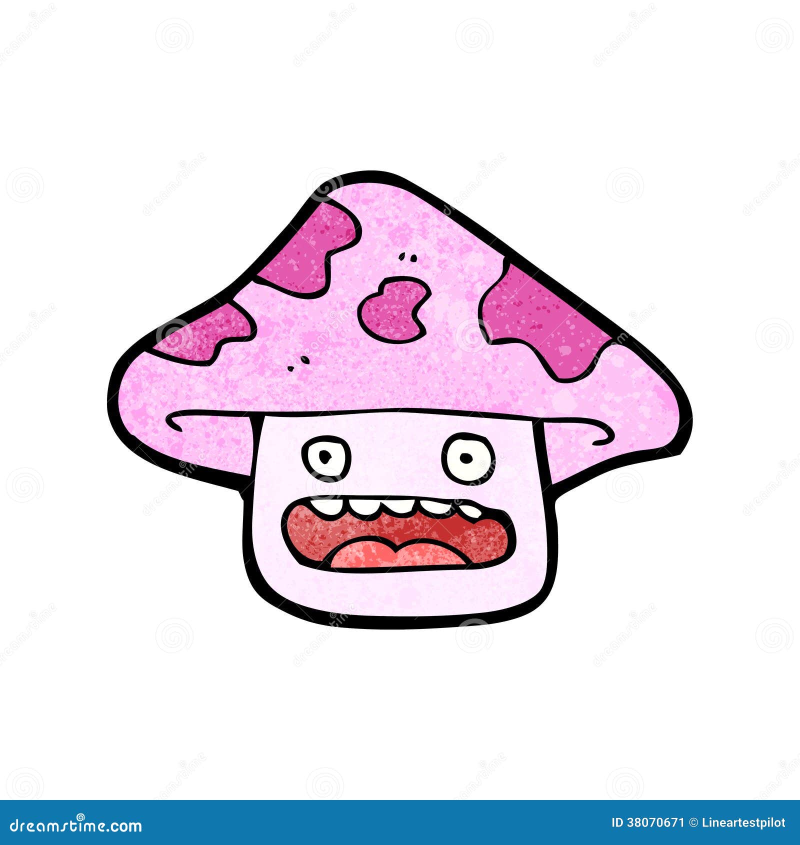 Toadstool cartoon stock vector. Illustration of drawing - 38070671