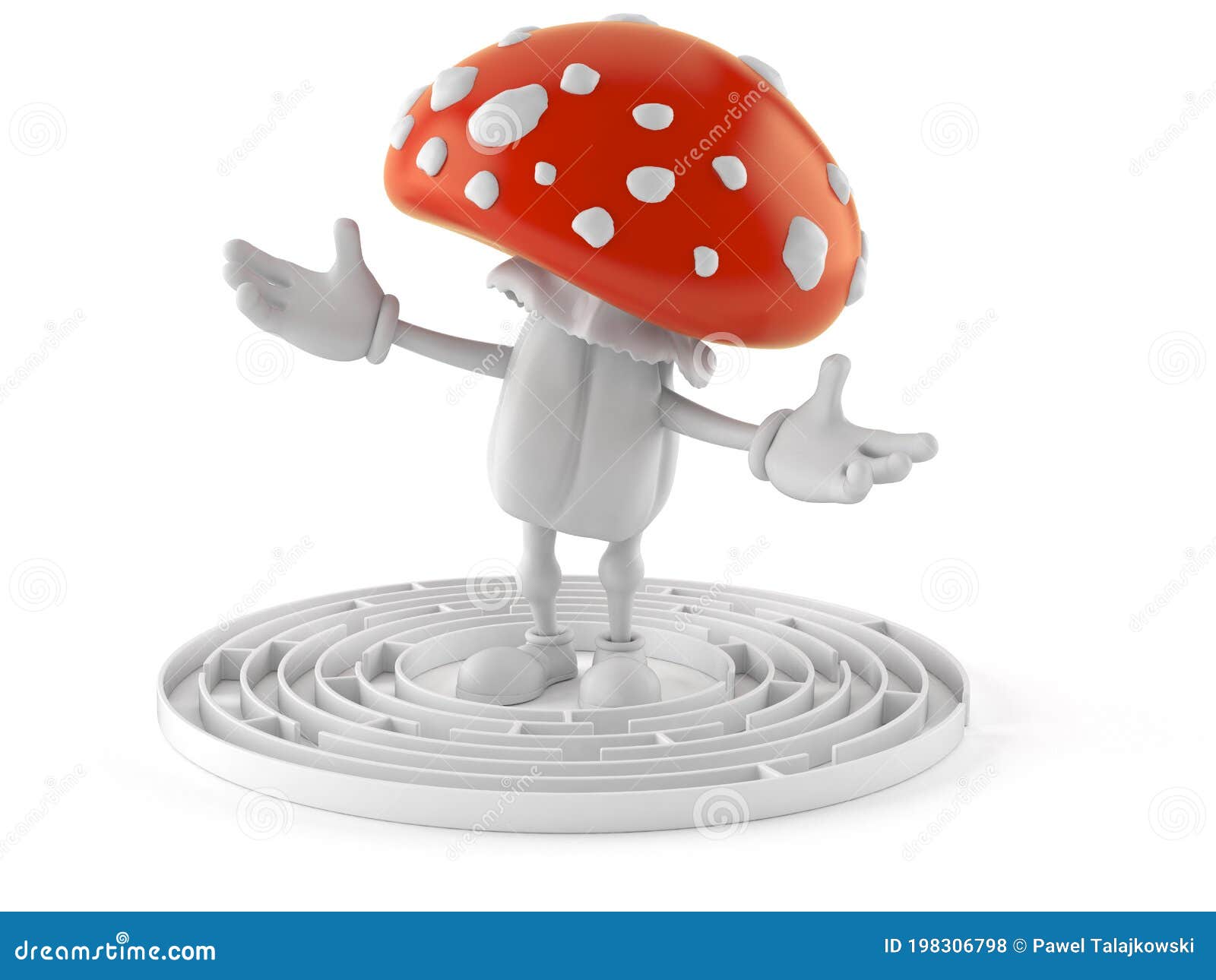 Toadstool Character With Envelope Royalty-Free Cartoon | CartoonDealer ...