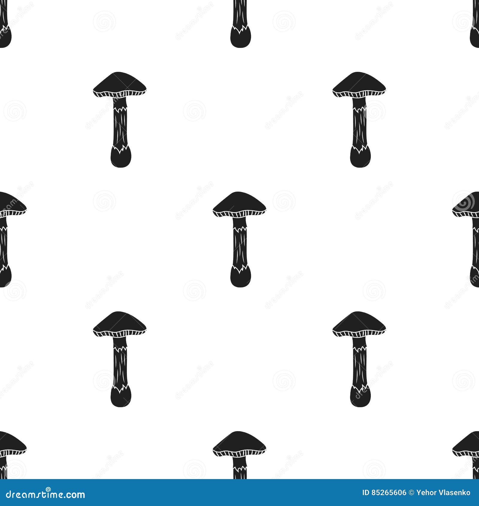 Toadstool Icon in Black Style Isolated on White Background. Mushroom ...