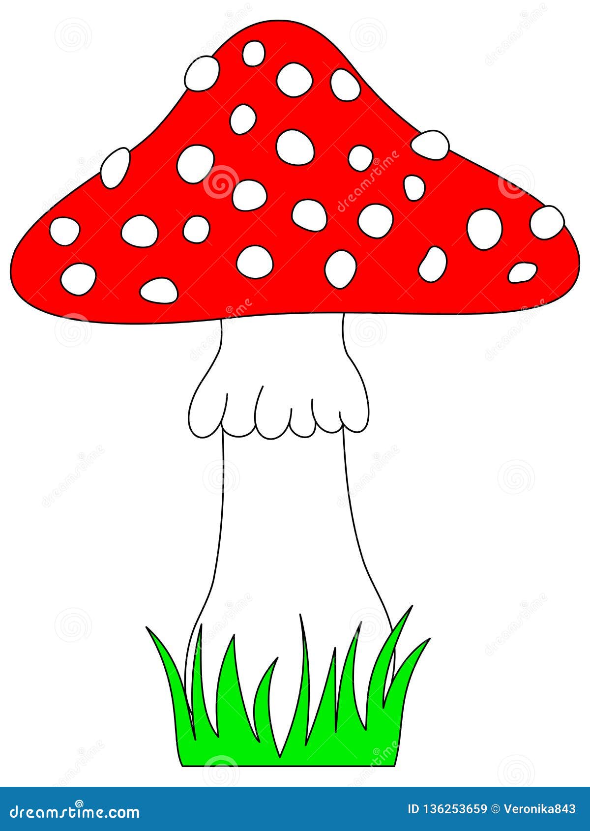 Toadstool Mushrooms Stock Illustrations – 2,956 Toadstool Mushrooms ...