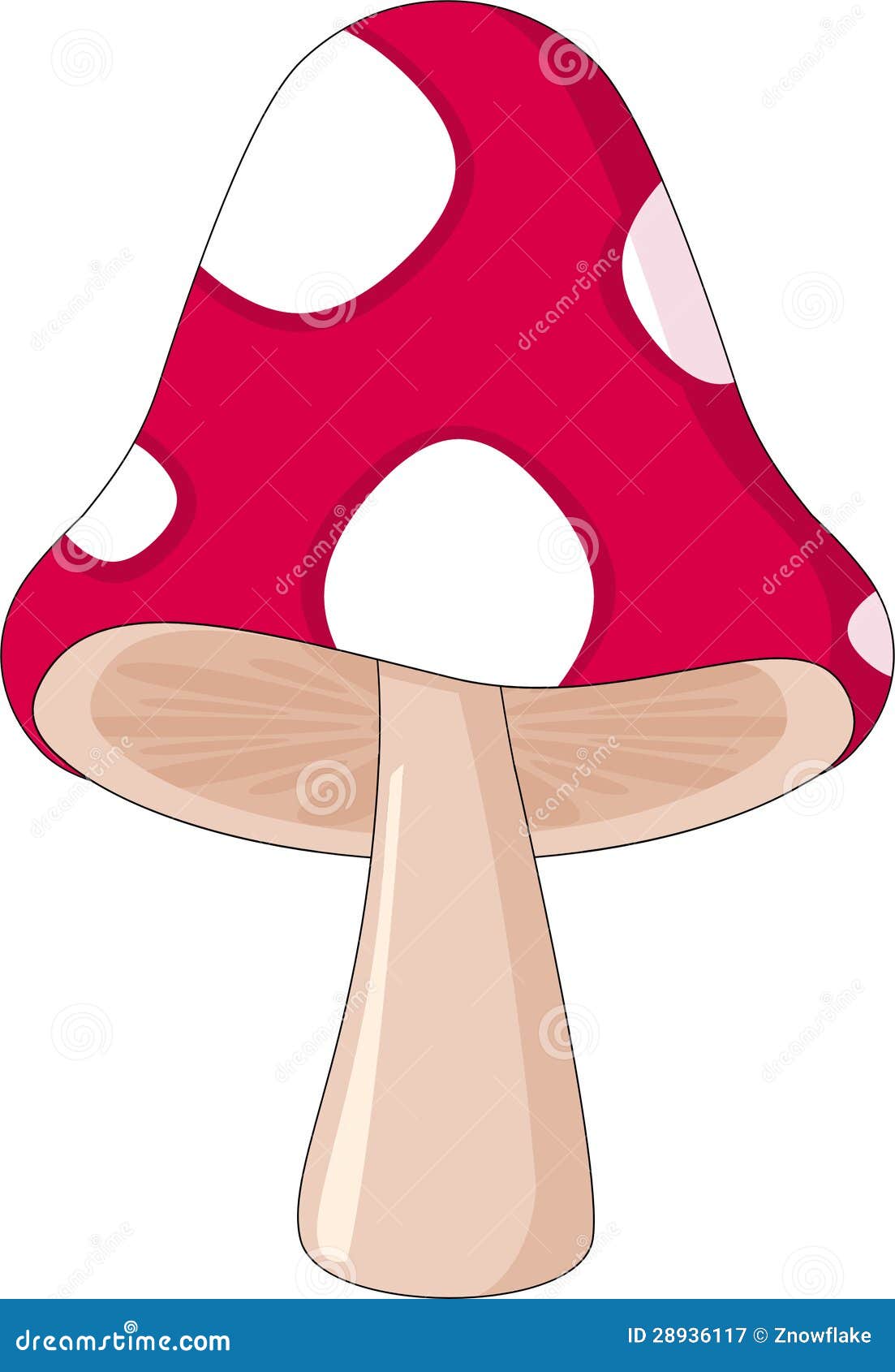 Toadstool Mushroom stock illustration. Illustration of clip - 28936117