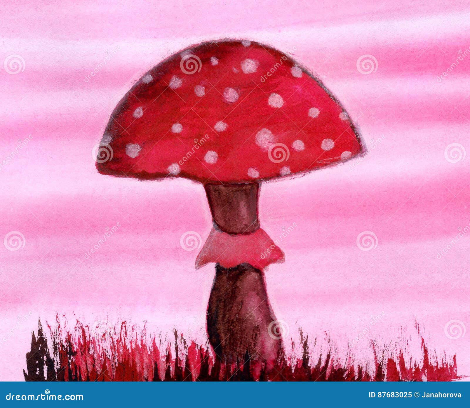 Toadstool stock illustration. Illustration of natural - 87683025
