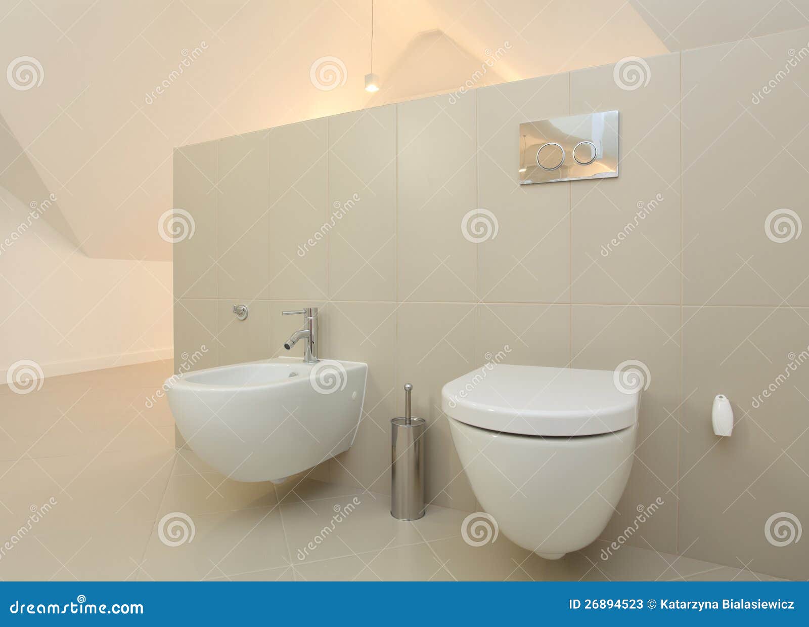 Toalete imagem de stock. Imagem de bidê, banheira, arquitetura - 26894523