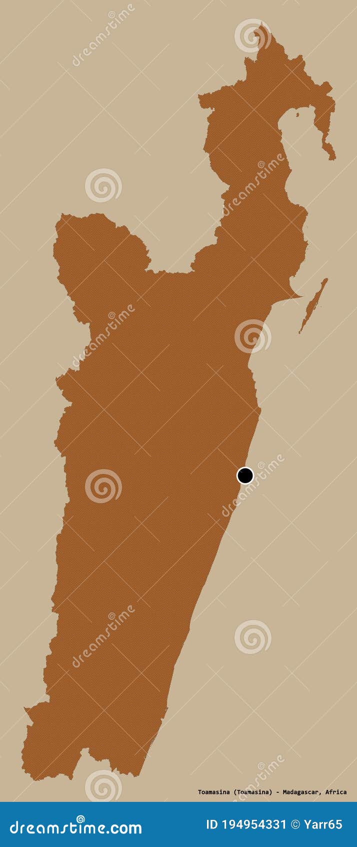 Toamasina, Autonomous Province of Madagascar, on Solid. Pattern Stock ...