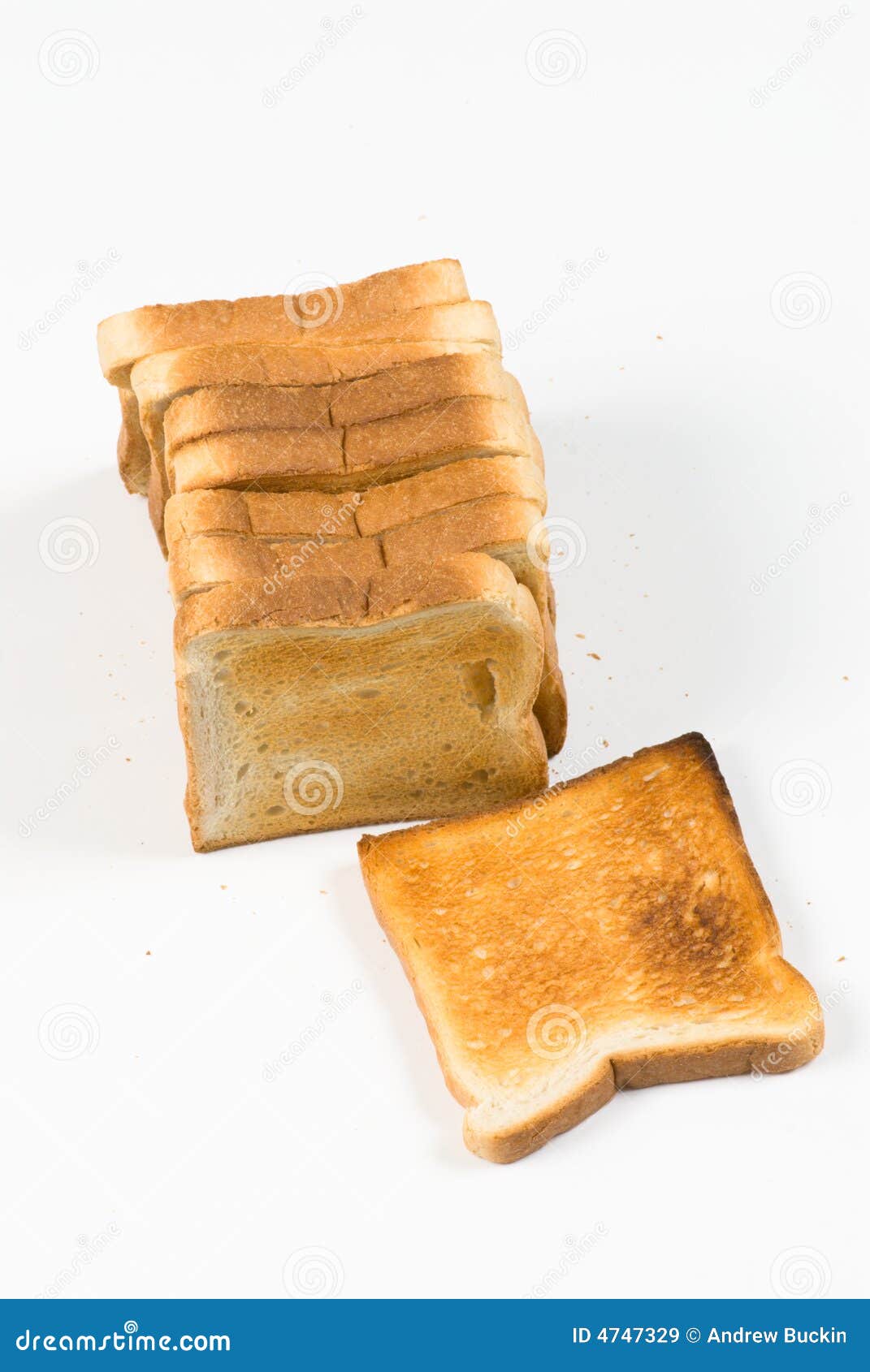Toast stockbild. Bild von frühstück, backen, nahrung, isoliert - 4747329