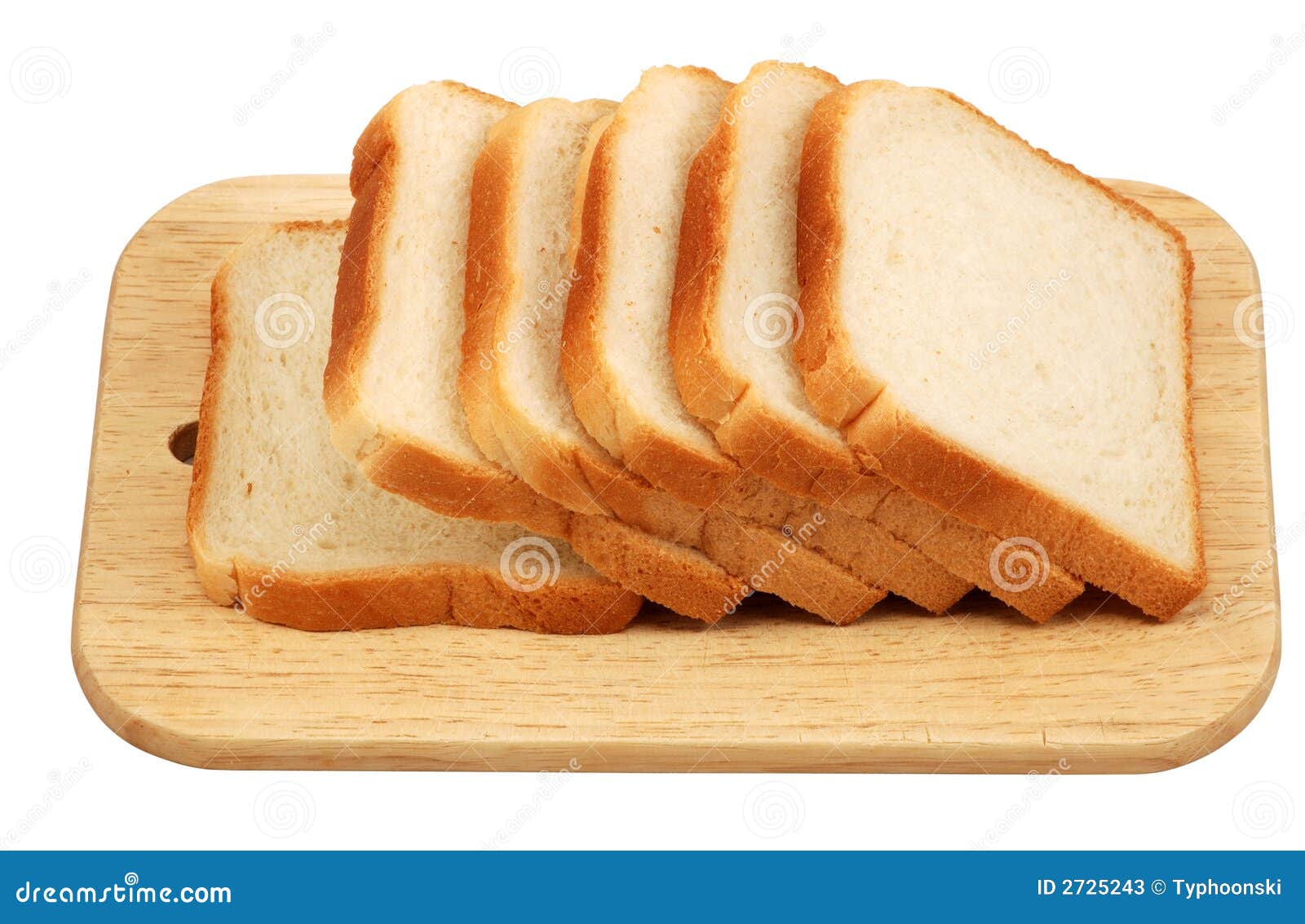 Toast Bread on a Cutting Board Stock Image - Image of clipping, meal ...