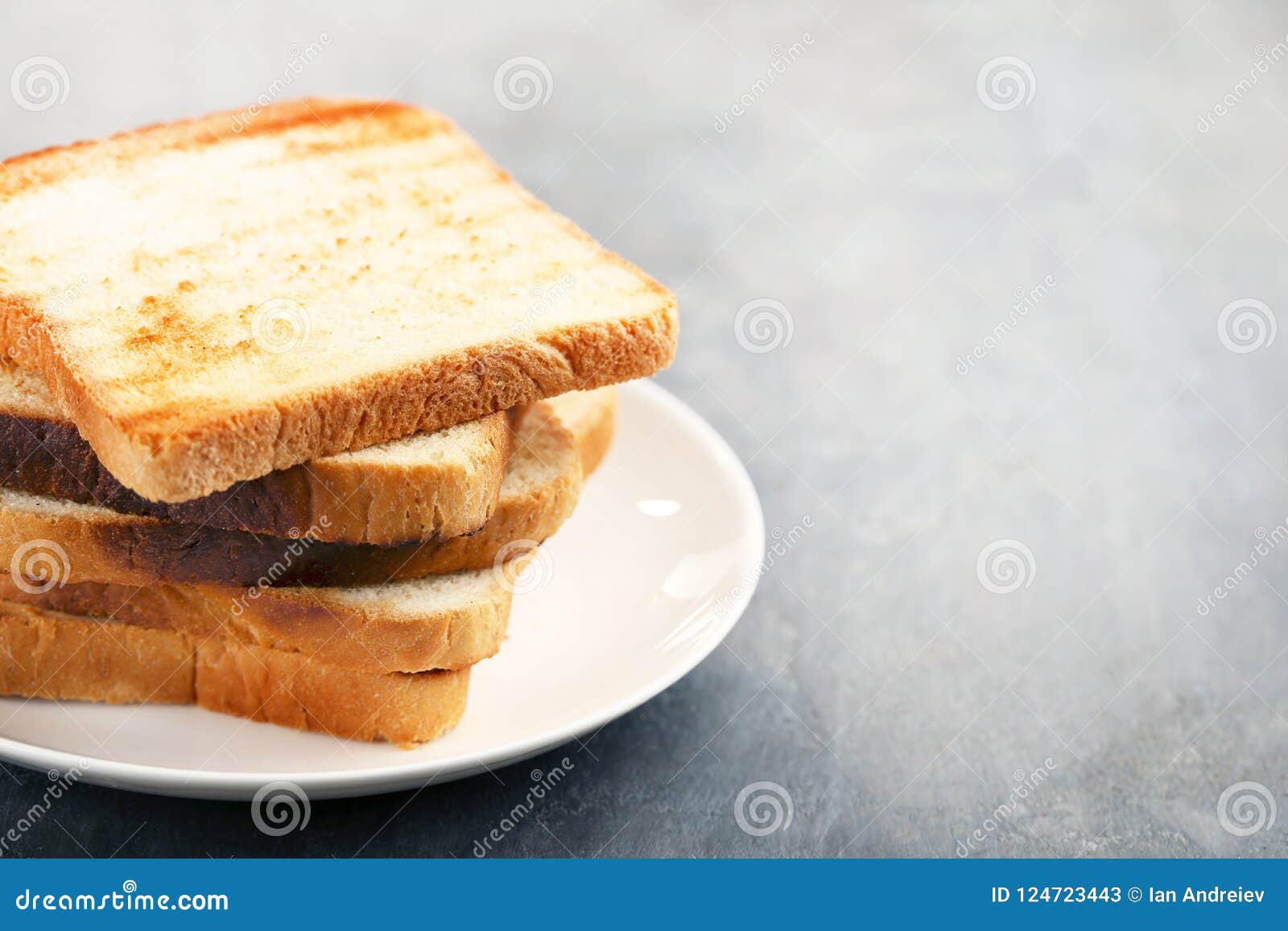 Toast bread stock image. Image of grain, delicious, cutout - 124723443