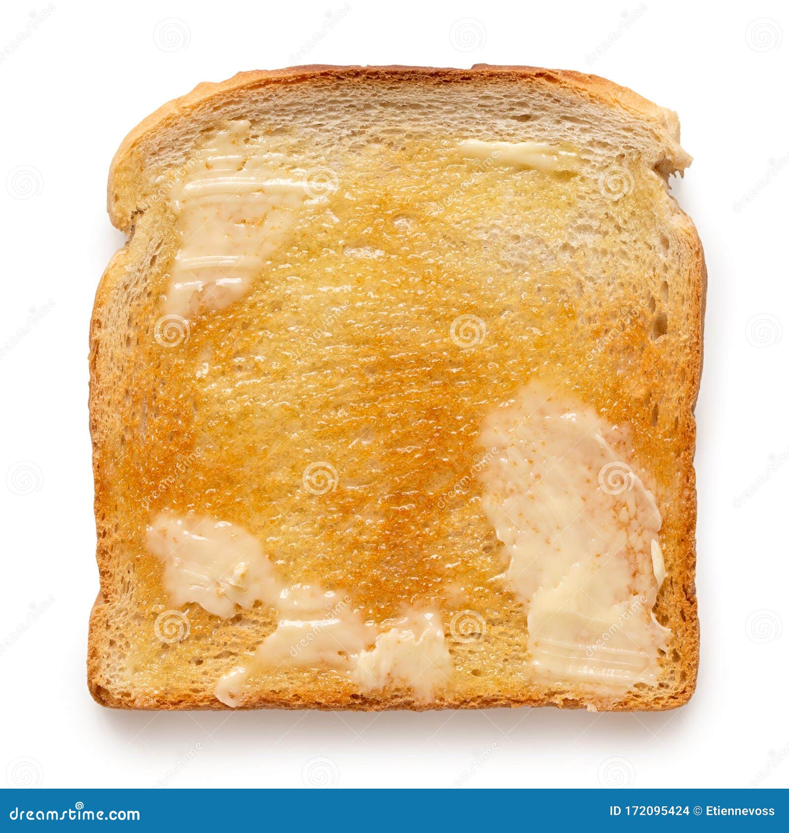 Toast with butter stock photo. Image of battered, spread - 172095424