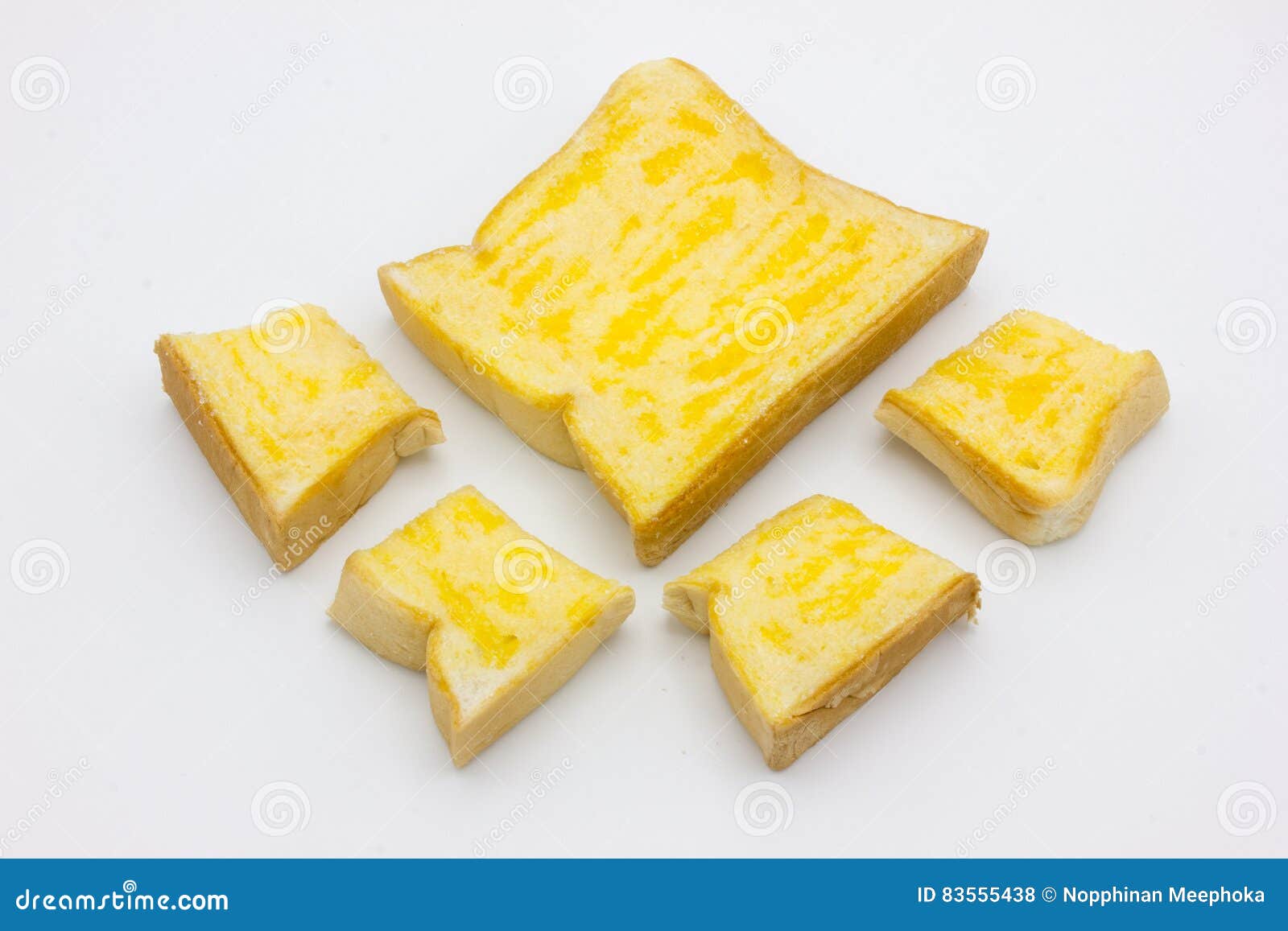 Toast with Butter and Sugar Stock Photo - Image of toast, butter: 83555438