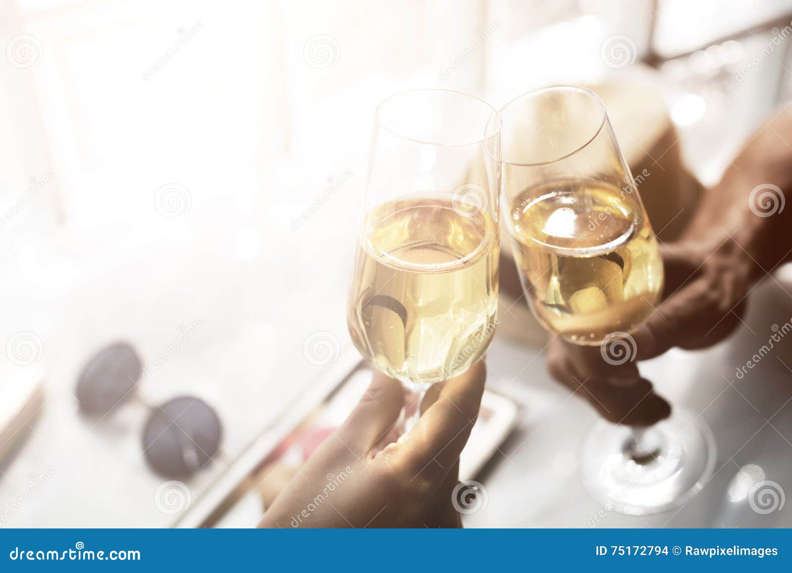 Toast Cheers Alcohol Beverage Celebration Party Concept Stock Photo ...