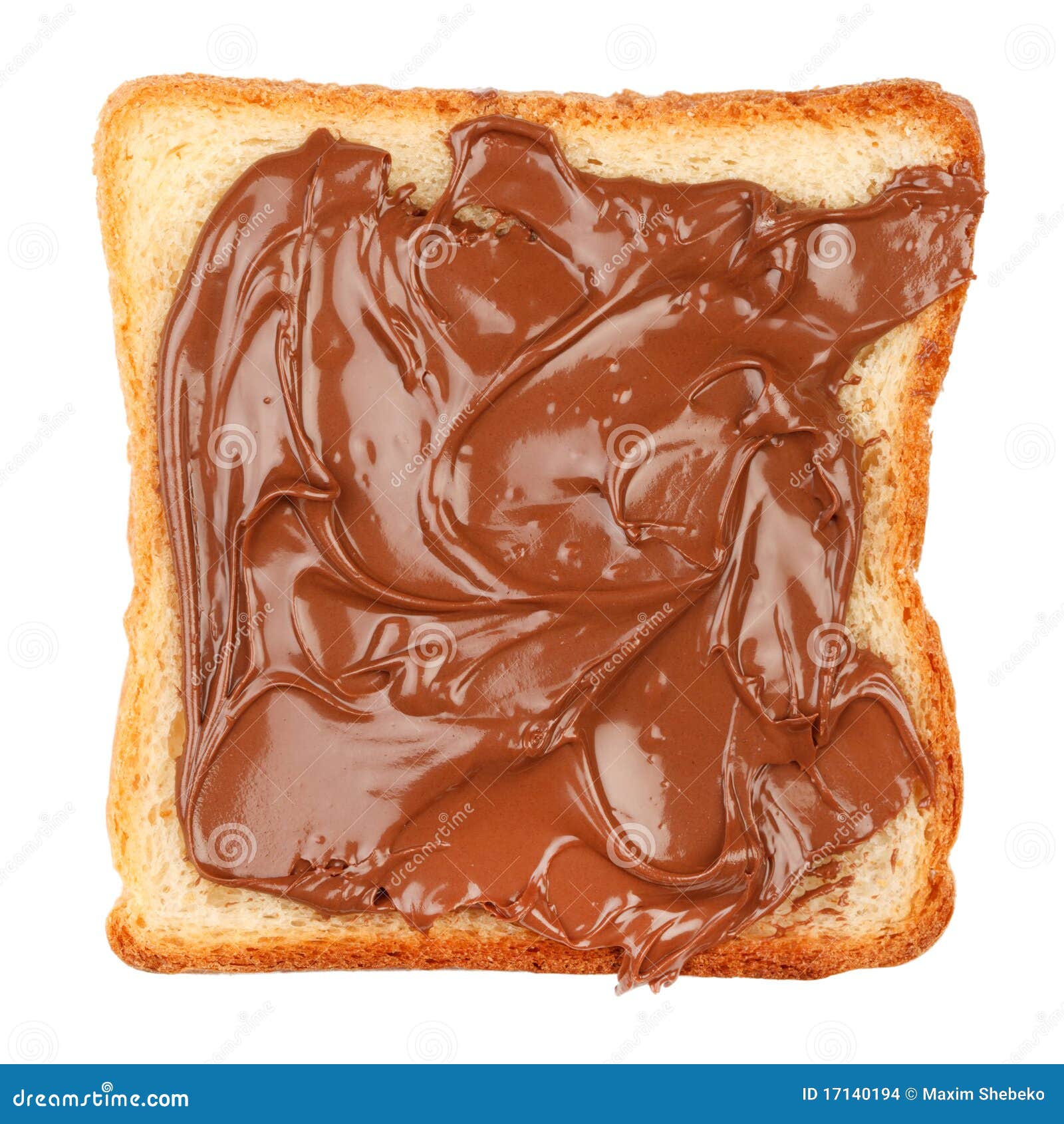 Toast with chocolate stock photo. Image of european, chocolate - 17140194