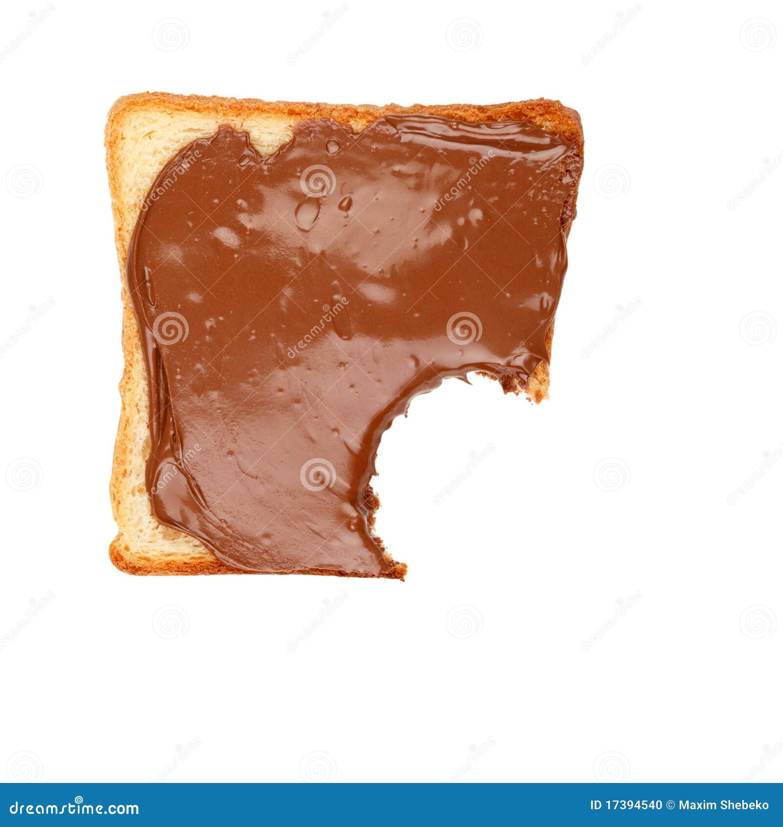 Toast with chocolate stock photo. Image of breakfast - 17394540