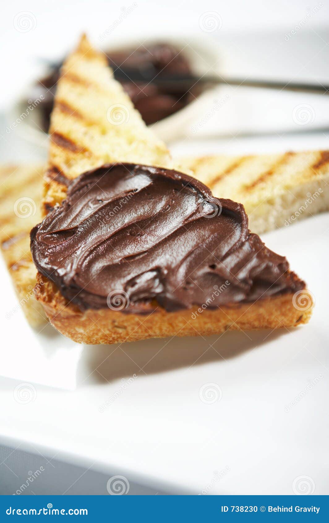 Toast - chocolate stock photo. Image of bread, appetite - 738230