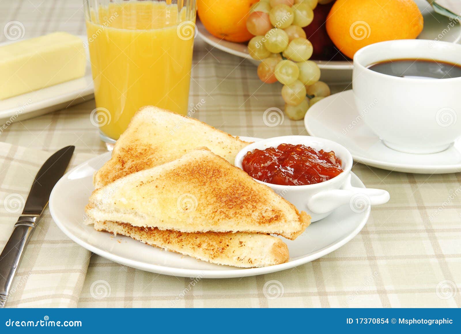 Toast and coffee stock photo. Image of food, thick, drink - 17370854