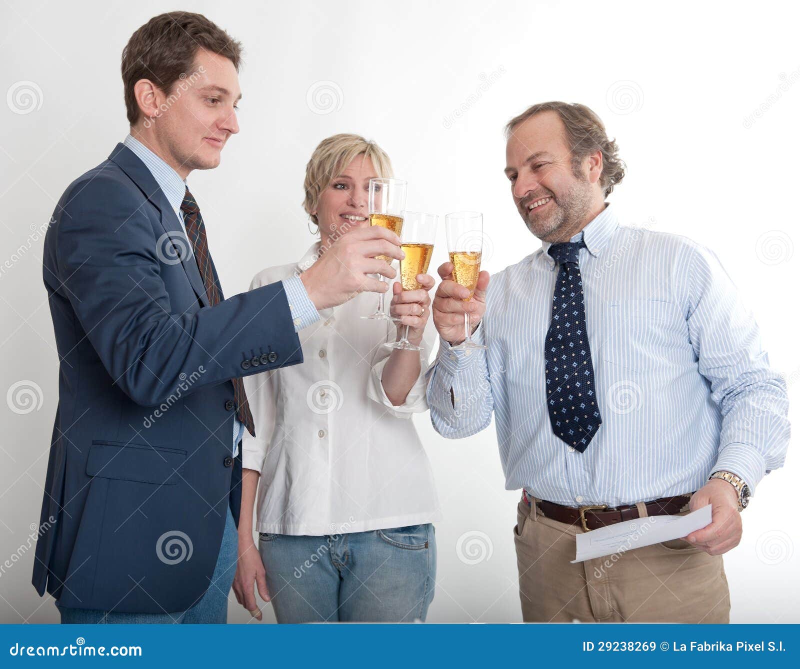 Toast among colleagues stock image. Image of adult, smile - 29238269
