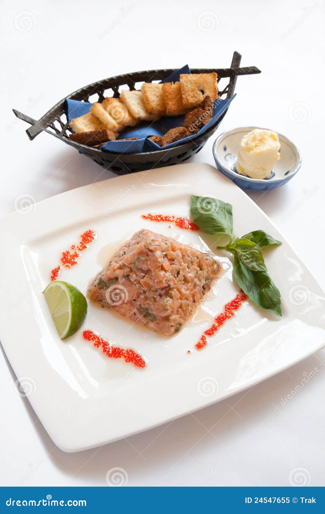 Toast with fish paste stock image. Image of appetizing - 24547655