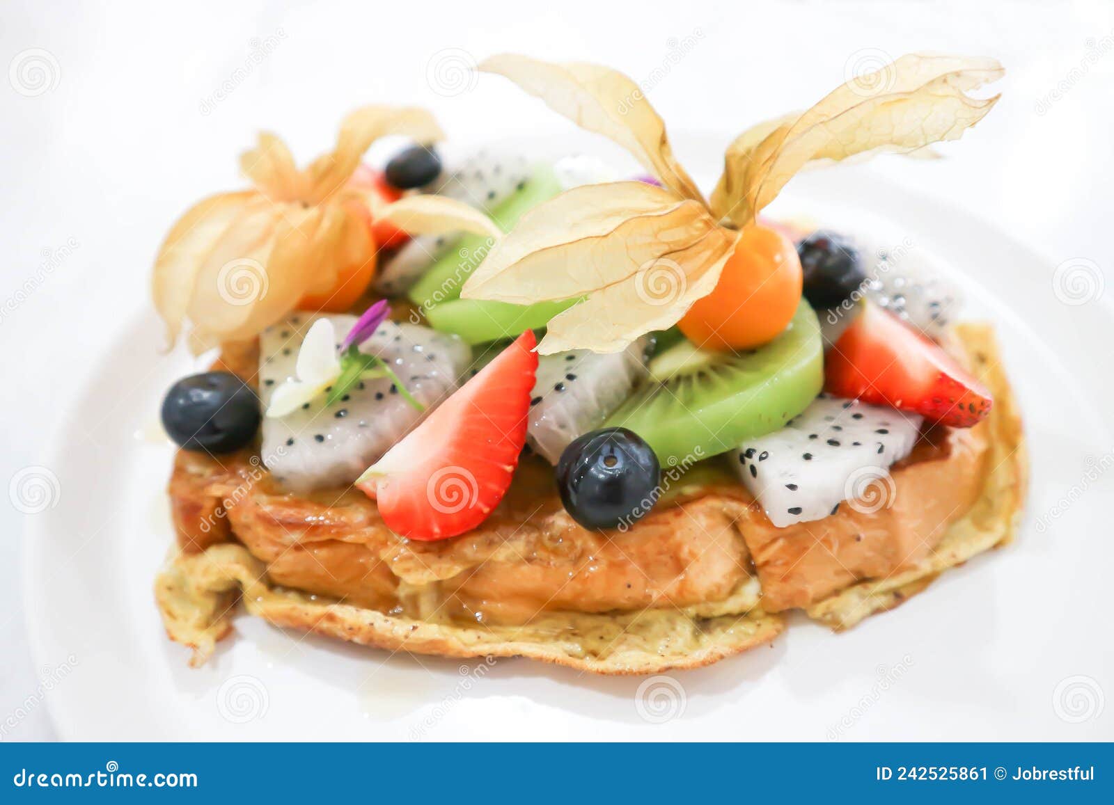 Toast or French Toast with Fruit Stock Image - Image of sugar, berry ...
