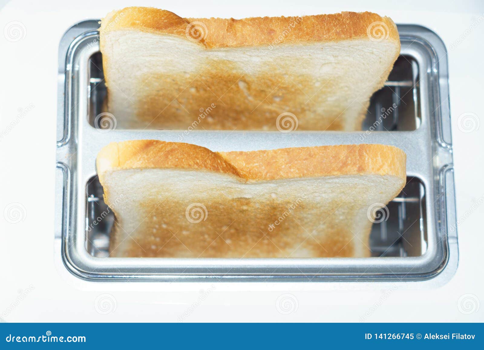 Toast Fried Closeup of the Toaster Stock Image - Image of toasted ...