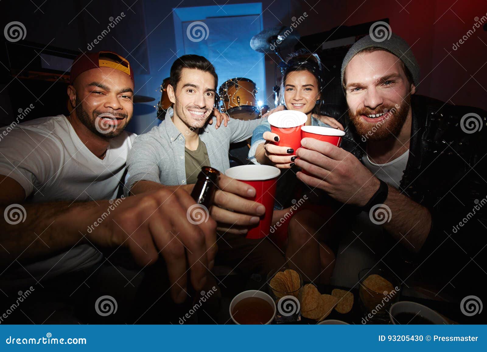 Toast of friends stock photo. Image of swag, gettogether - 93205430