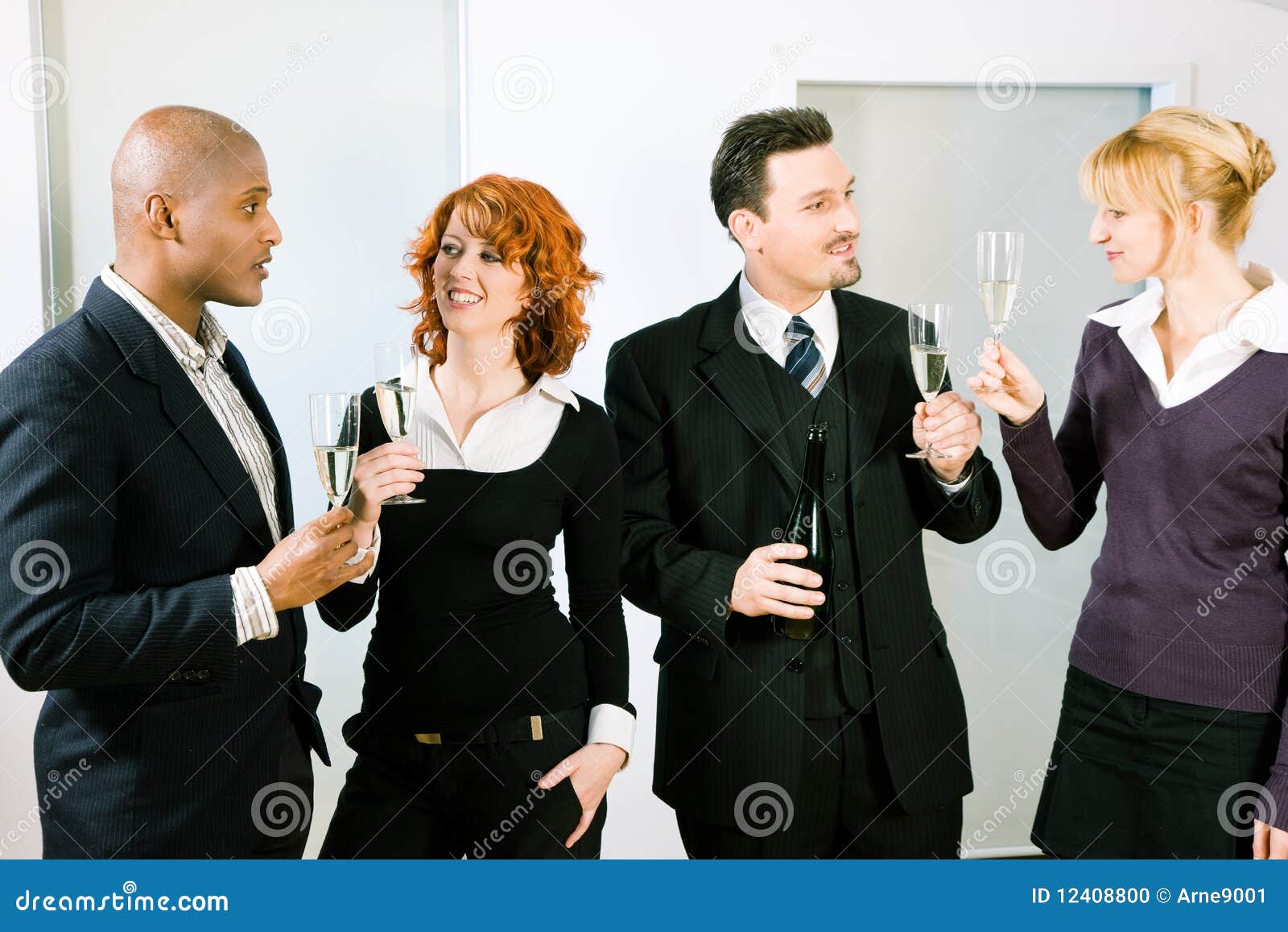 Toast with a Group of People Stock Photo - Image of woman, reception ...