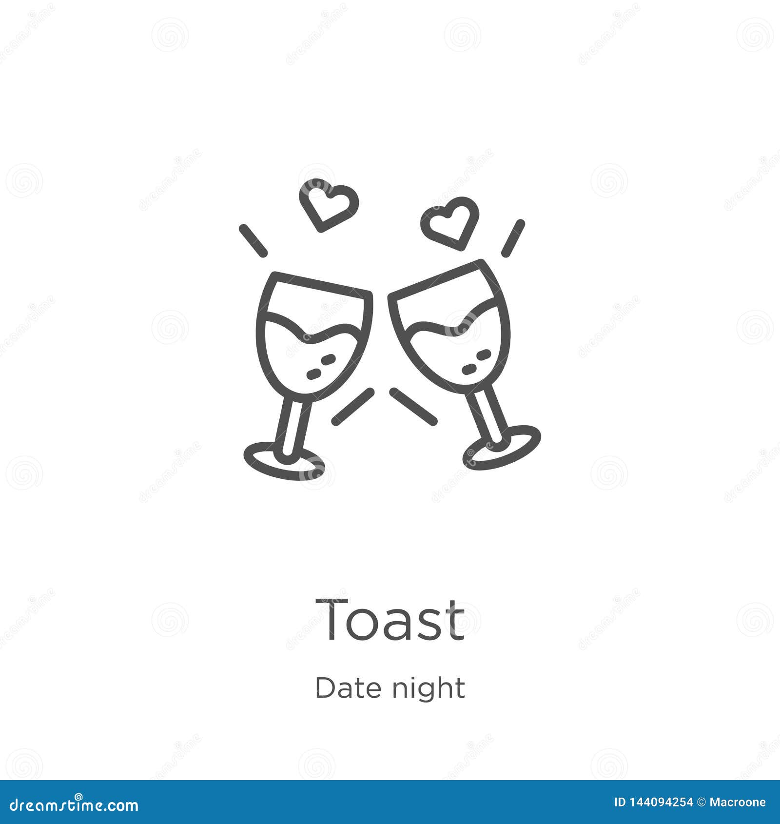 Toast Icon Vector Isolated On White Background, Logo Concept Of ...