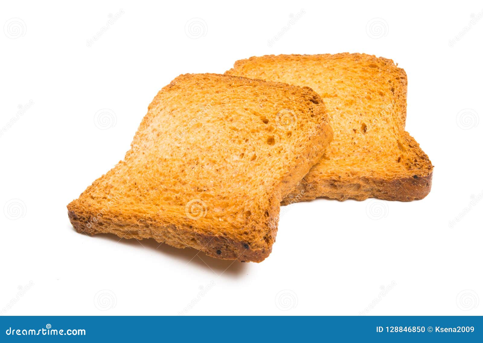 Toast isolated stock photo. Image of product, slices - 128846850