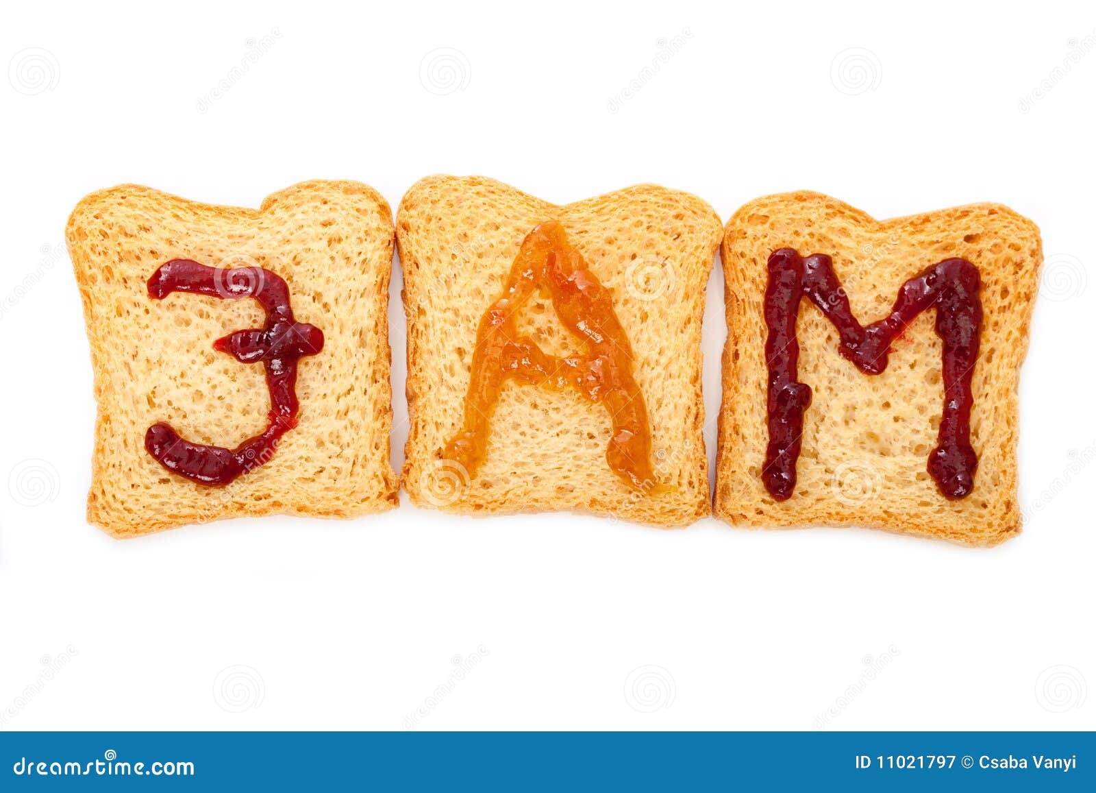 Toast and Jam stock image. Image of breakfast, slice - 11021797
