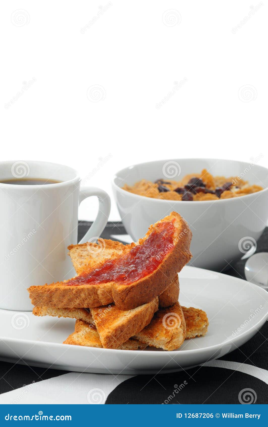 Toast and Jam stock photo. Image of fruit, tasty, meal - 12687206