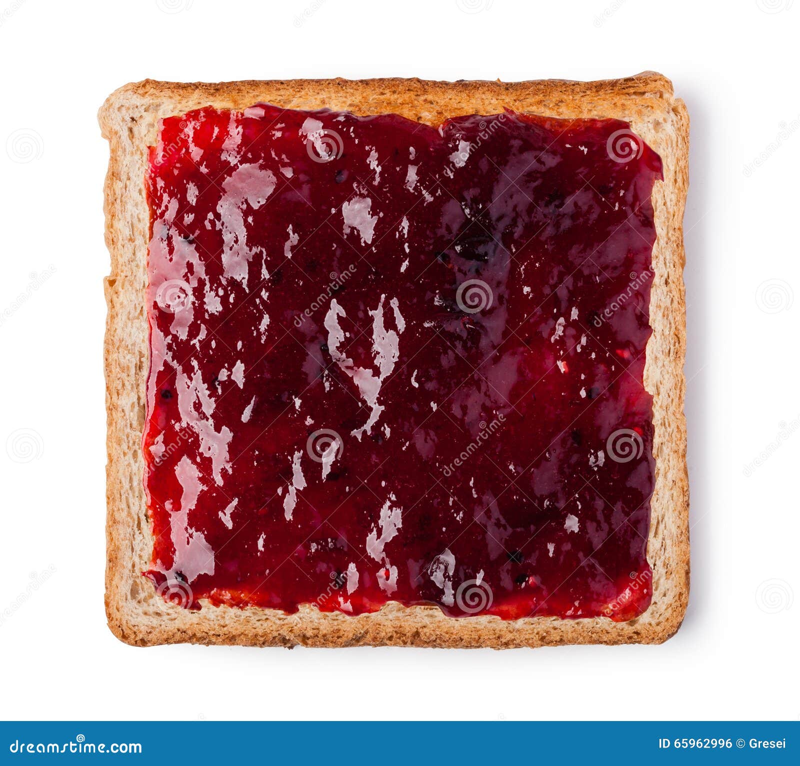 Toast with jam stock photo. Image of toasted, fruit, healthy - 65962996