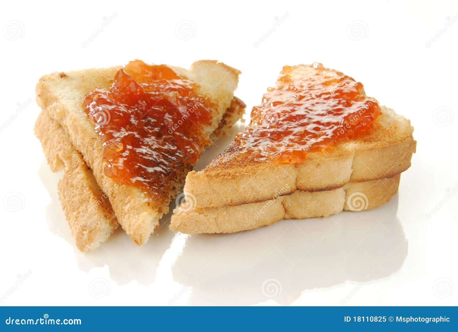 Toast with Jelly stock image. Image of product, toast - 18110825