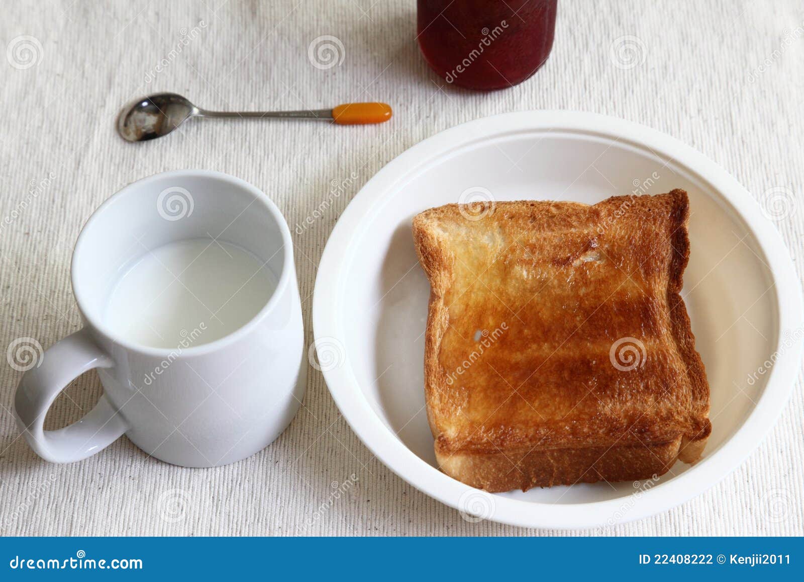 Toast and milk stock photo. Image of milk, life, table - 22408222