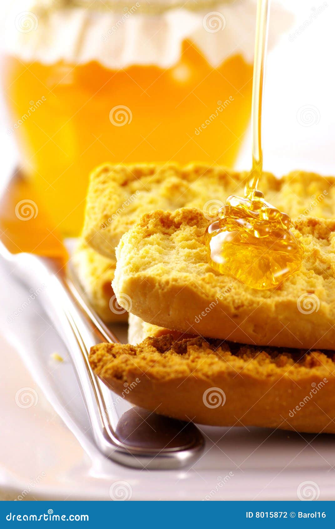 Toast Mit Honig Bild. Bild: 8015872