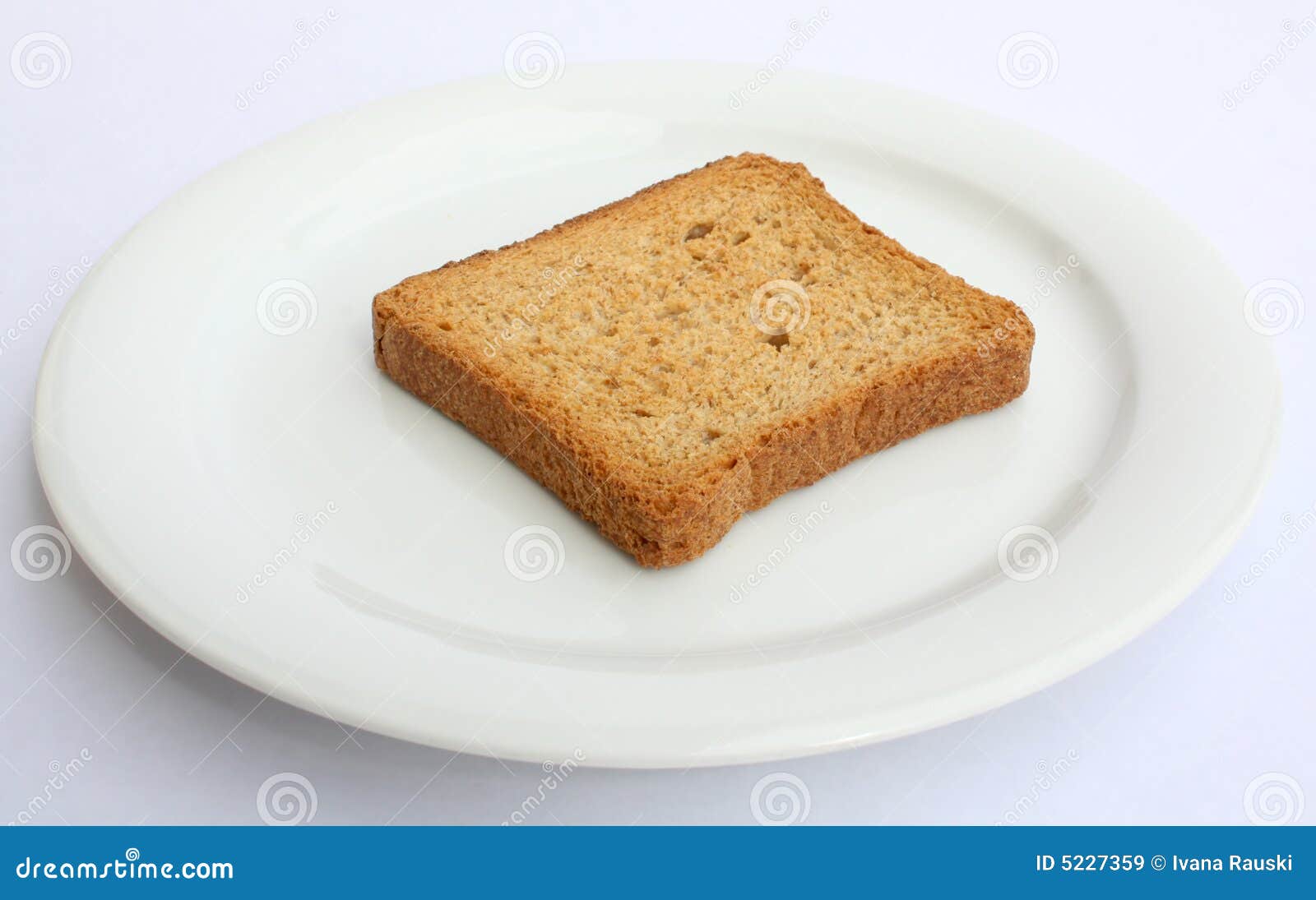 Toast on a plate 01 stock image. Image of flour, fresh - 5227359
