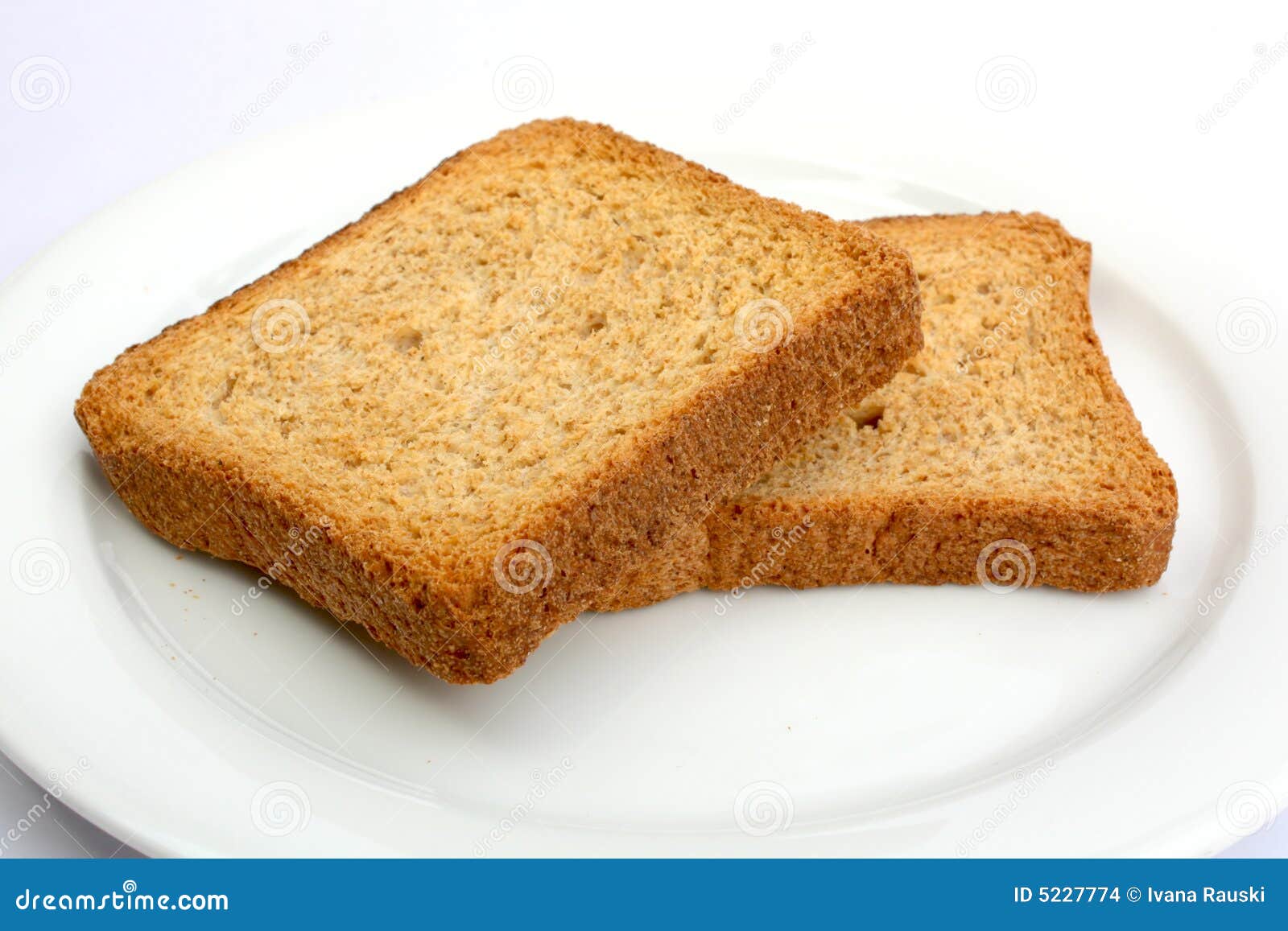 Toast On A Plate 02 Stock Images - Image: 5227774