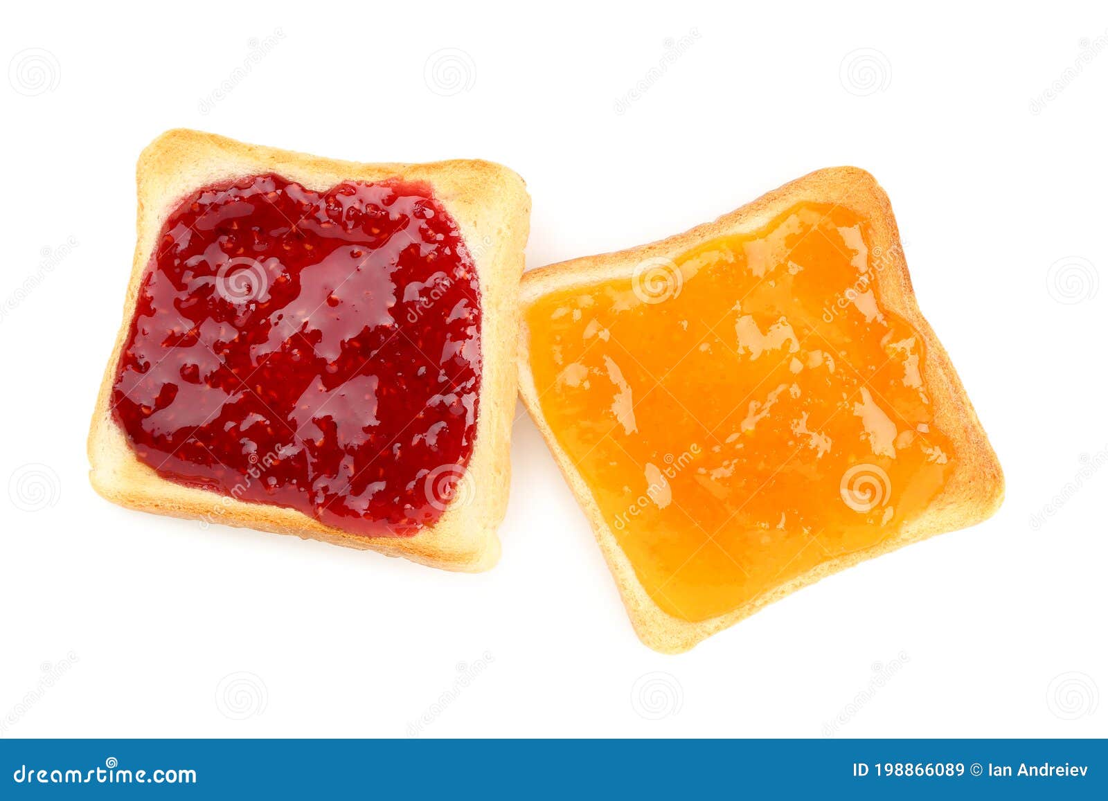 Toast with raspberry stock image. Image of juicy, delicious - 198866089