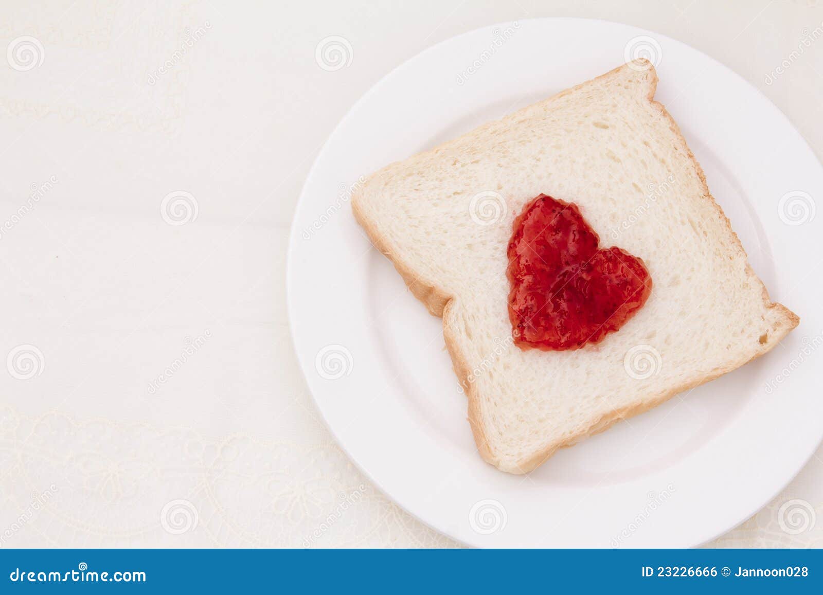 Toast with raspberry jam stock photo. Image of health - 23226666