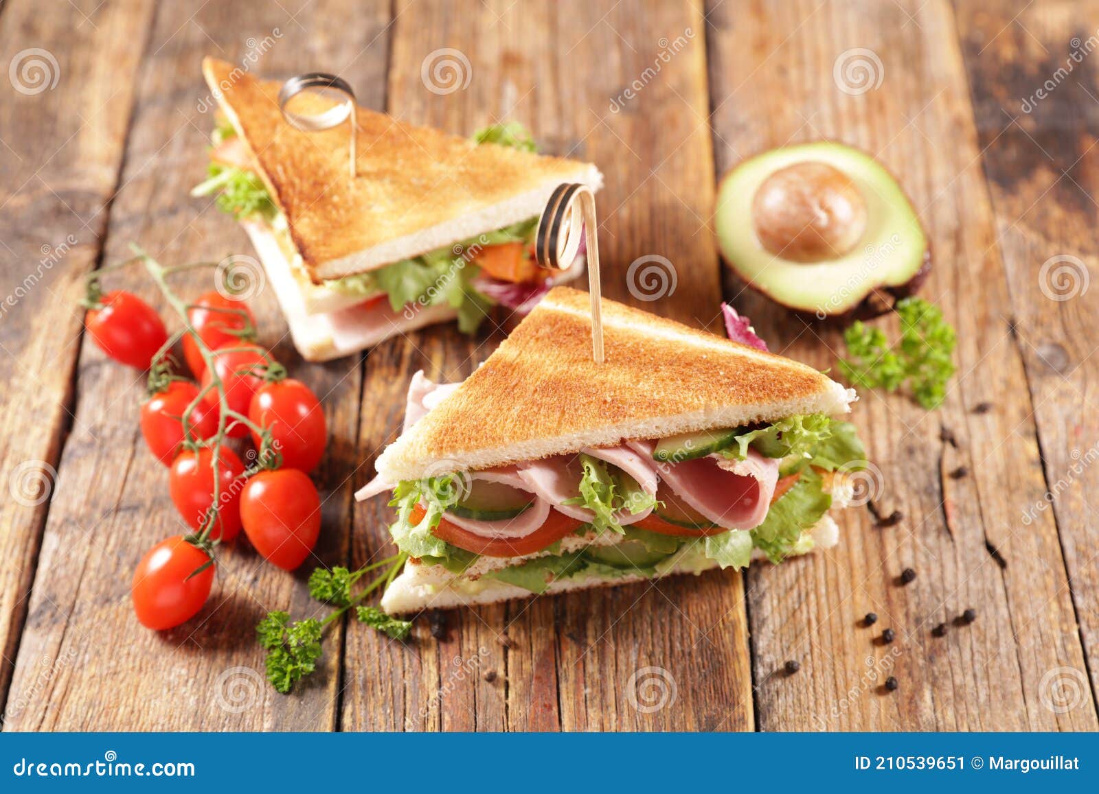 Toast sandwich stock image. Image of meal, toast, diet - 210539651