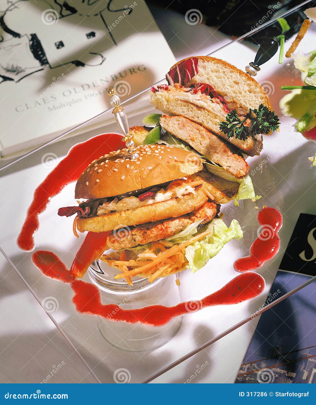 Toast Sandwich Hamburger stock photo. Image of deluxe, delicious - 317286