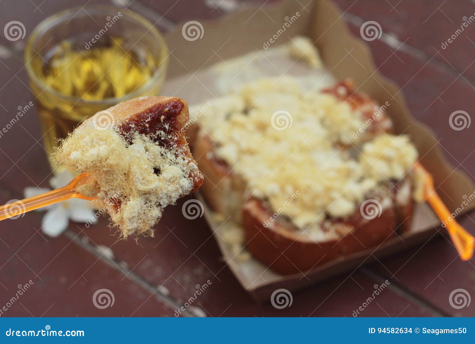Toast Sprinkle Dry Pork and Chilli Paste. Stock Photo - Image of food ...
