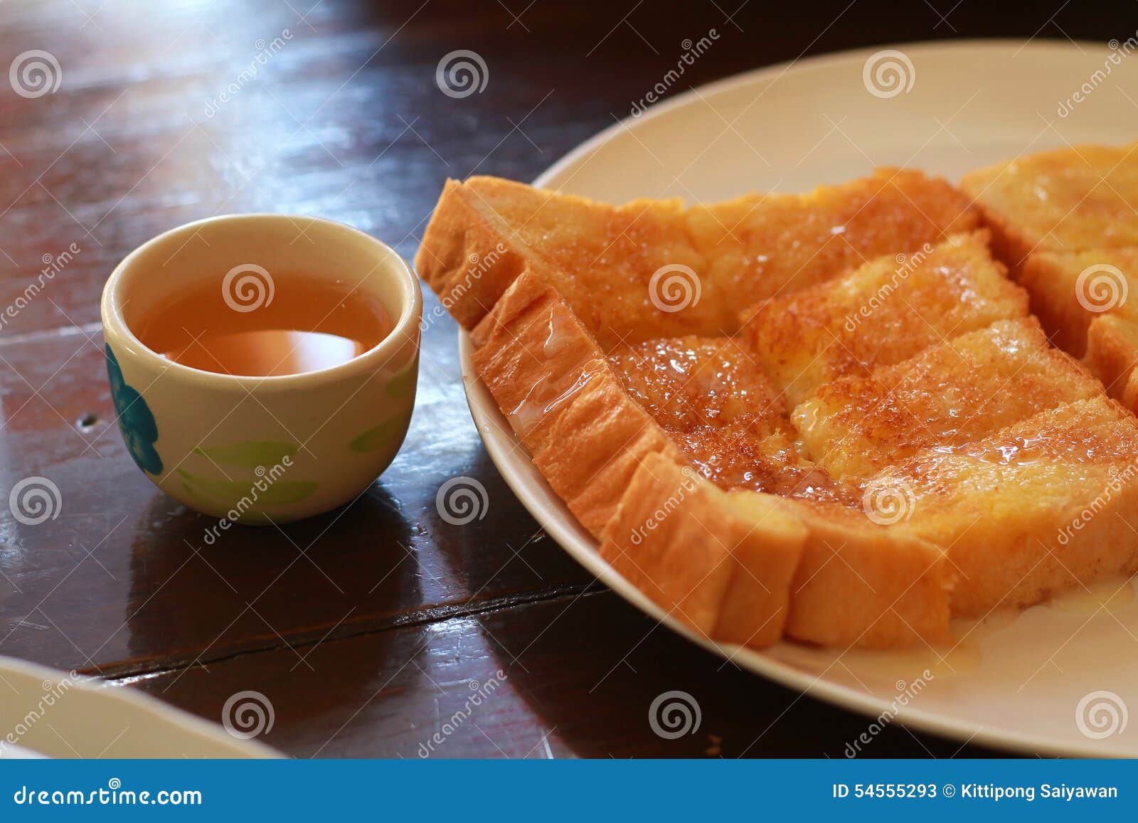 Toast and tea stock image. Image of breakfast, dish, chinese - 54555293