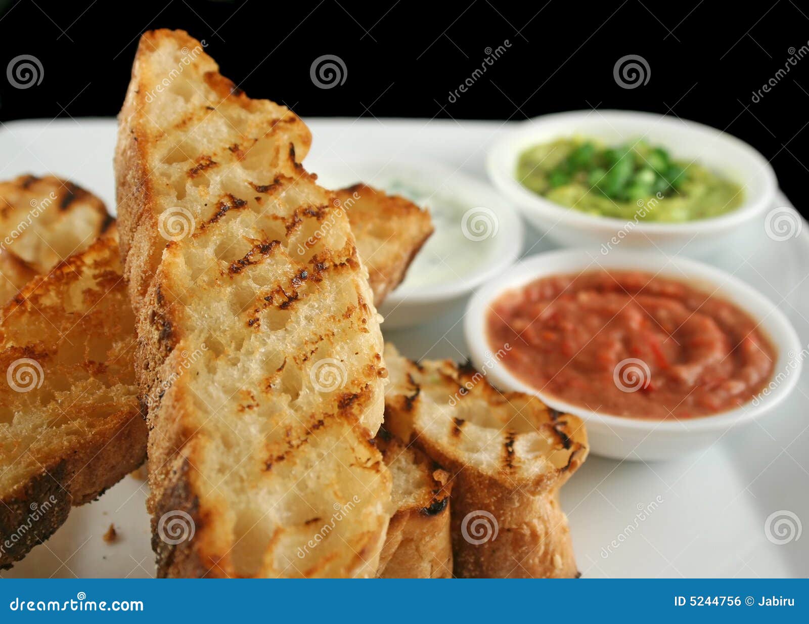 Three Dips And Turkish Bread Royalty-Free Stock Image | CartoonDealer ...