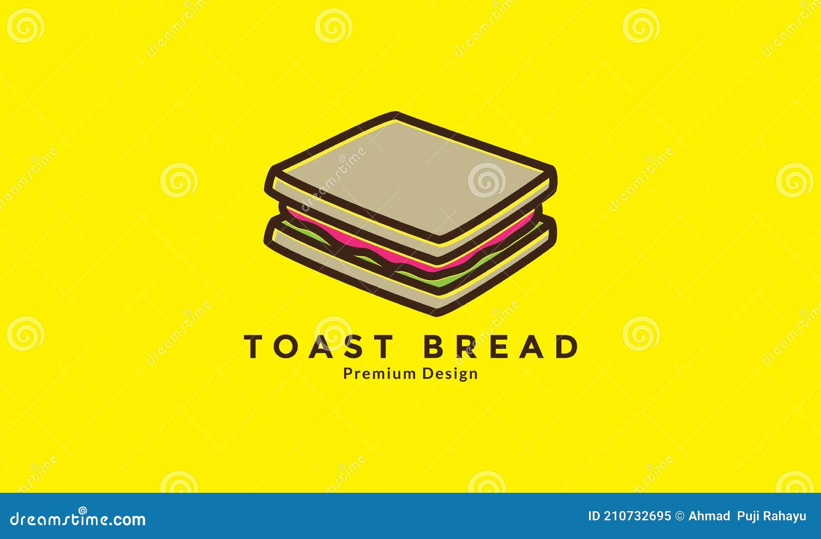 Toast with Vegetables Logo Design Vector Icon Symbol Illustration Stock ...