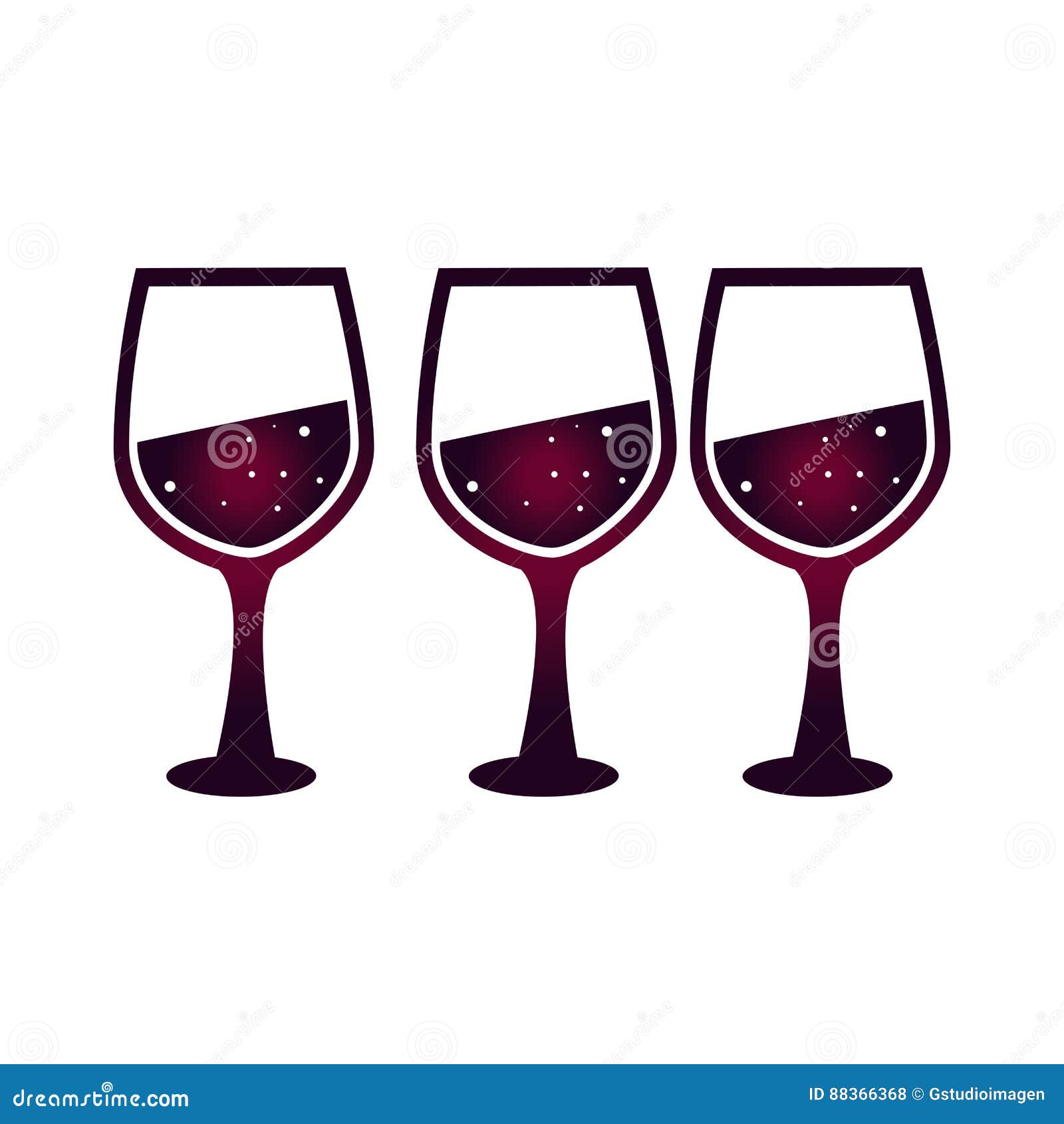 Toast with wine glasses stock vector. Illustration of graphic - 88366368