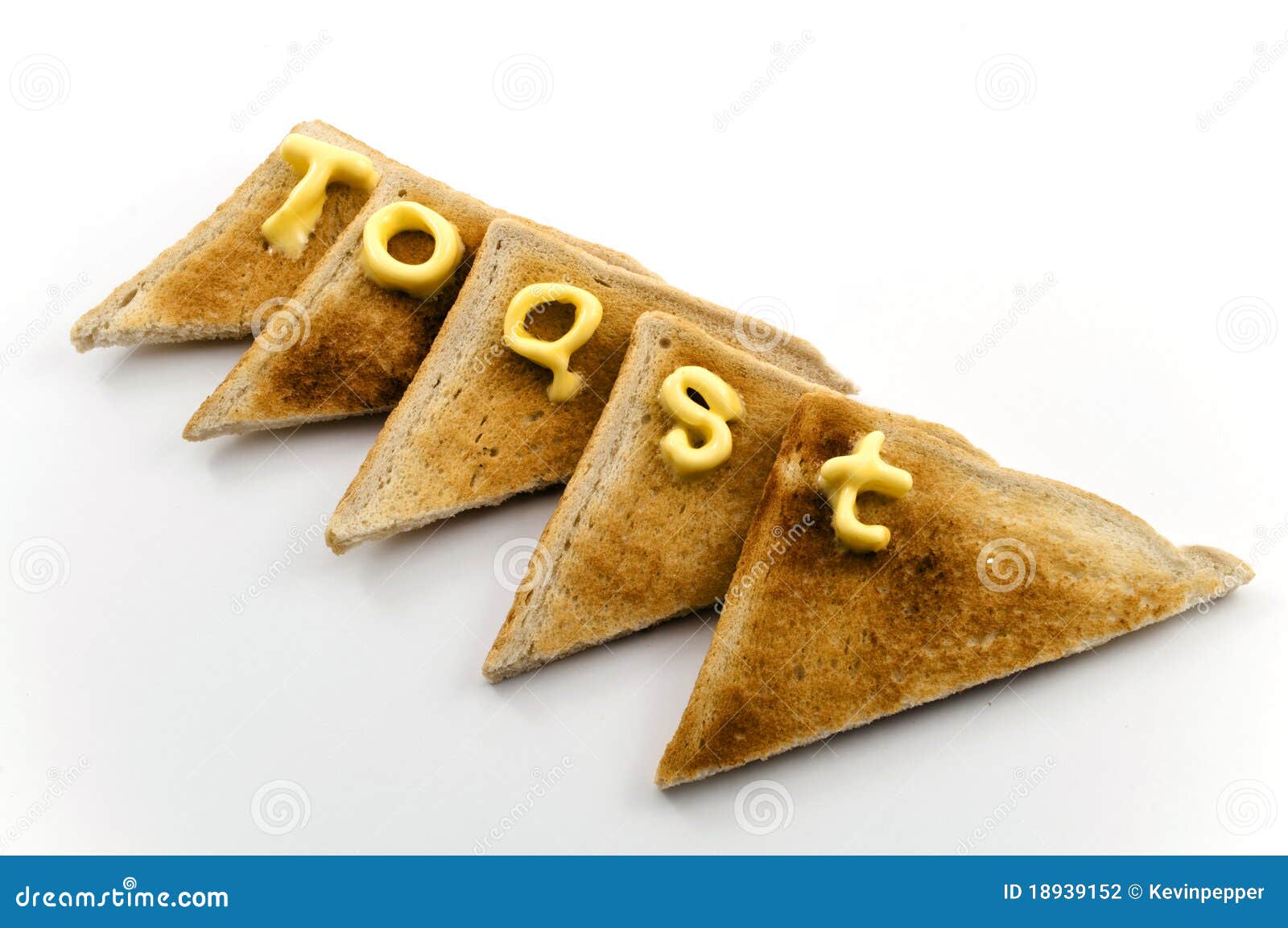 Toast Written in Butter Layed on Toast Stock Photo - Image of tasty ...