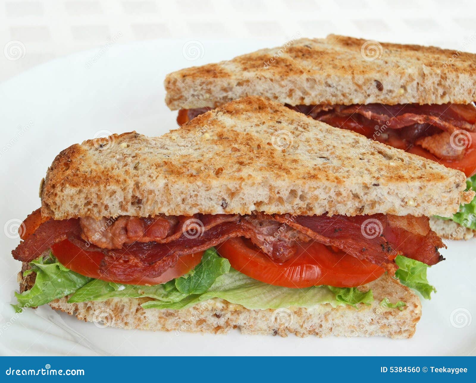 Toasted BLT sandwich stock photo. Image of multi, vegetable - 5384560